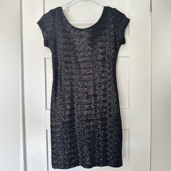 Backstage | Dresses | Backstage Black Sequin Mini Dress | Poshmark